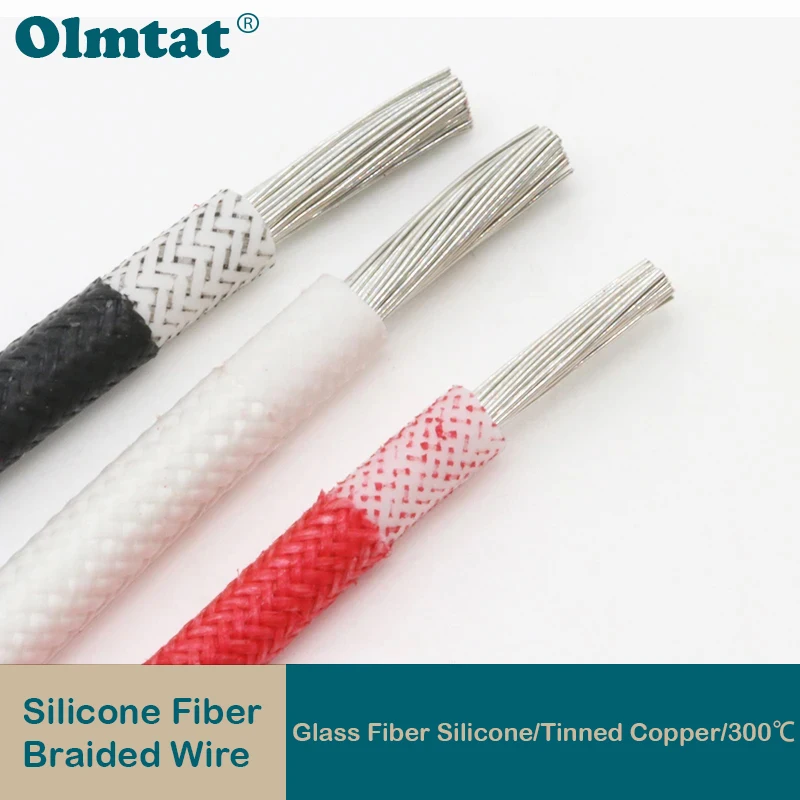 2-5-10m-High-Temperature-Resistant-Silicone-Wire-300-C-Copper-Cable ...