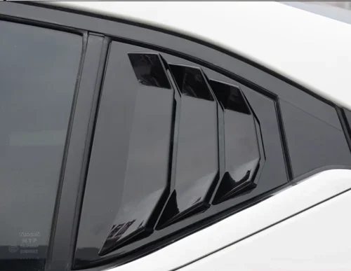 Pair-Rear-Window-Side-Vent-Shutter-Louver-Cover-Trim-For-Nissan-Sentra ...