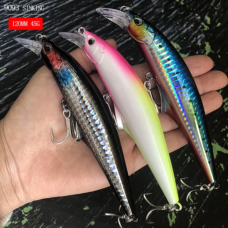 Heavyweight-Sinking-Minnow-Fishing-Lures-120mm-45g-Long-Casting ...