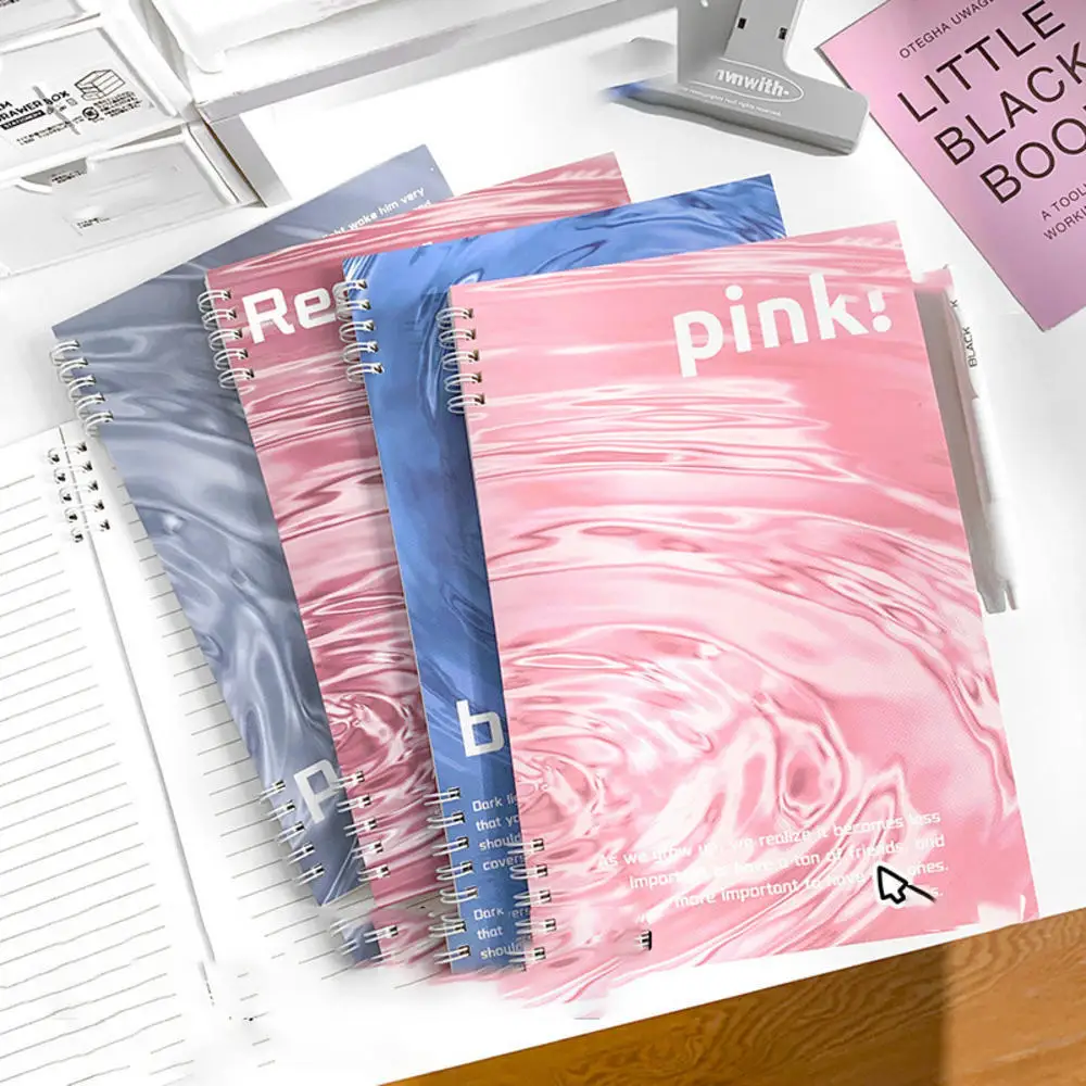 120-page-Non-choking-Hand-Flipbook-B5-Water-Ripple-Notebook-Simple-Cute-Students-Detachable ...