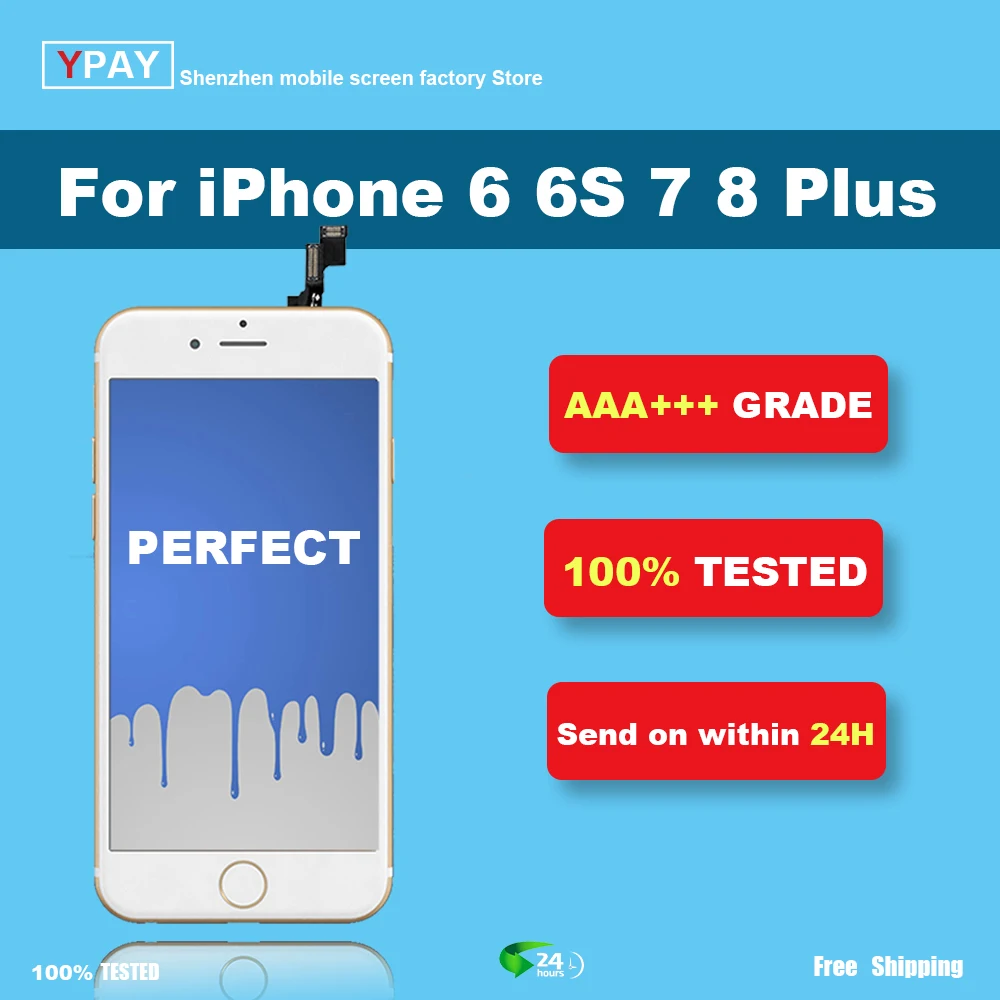 Grade AAA+++For iPhone 6 6s 6sPlus LCD Display With 3D Touch Screen Digitizer for iPhone 7 7Plus ...
