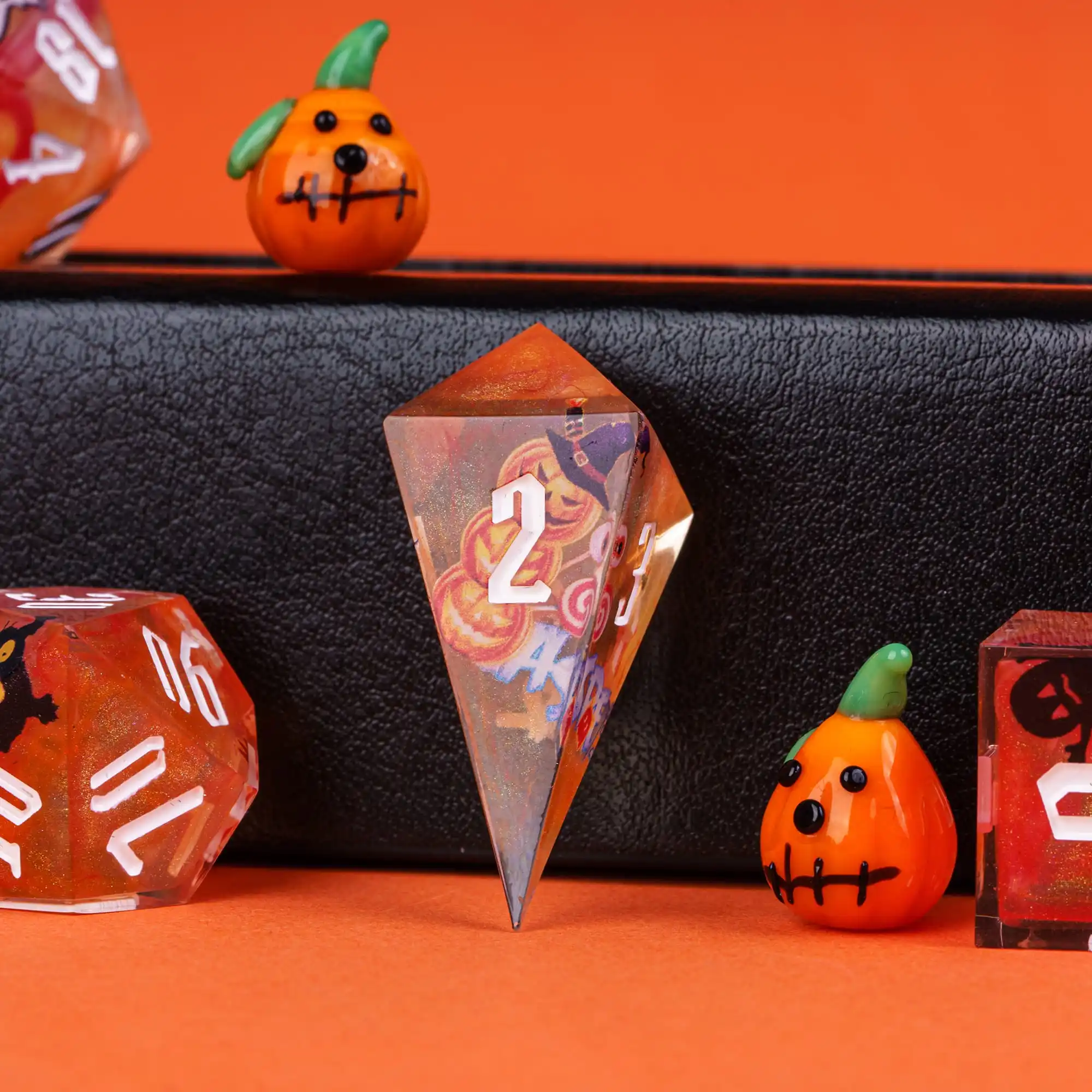 CRITALLIC-Halloween-Sharp-Edges-DND-Dice-New-Pumpkin-Bat-Ghost-Dice ...