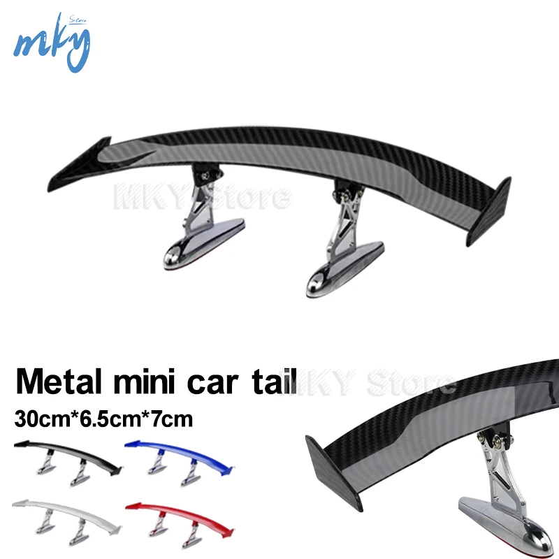 Universal Metals Mini Carbon Fiber Pattern Spoiler JDM Racing Style Car ...