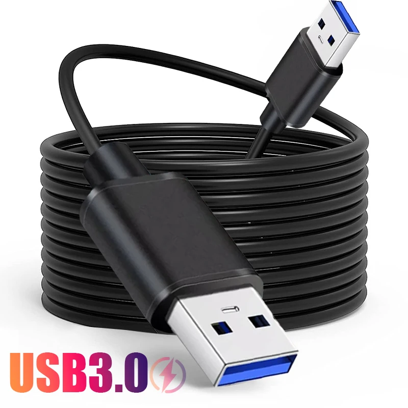 USB-3-0-Extender-Male-To-Male-Cord-Quick-Data-Transfer-Data-Cables-for ...