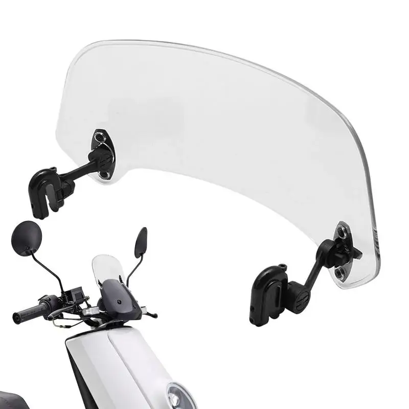 Universal Motorcycle Windshield Extension Adjustable Spoiler Deflector ...