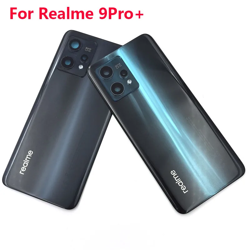 Original Back Glass For Realme 9pro+ RMX3392 RMX3393 Battery Cover Rear ...