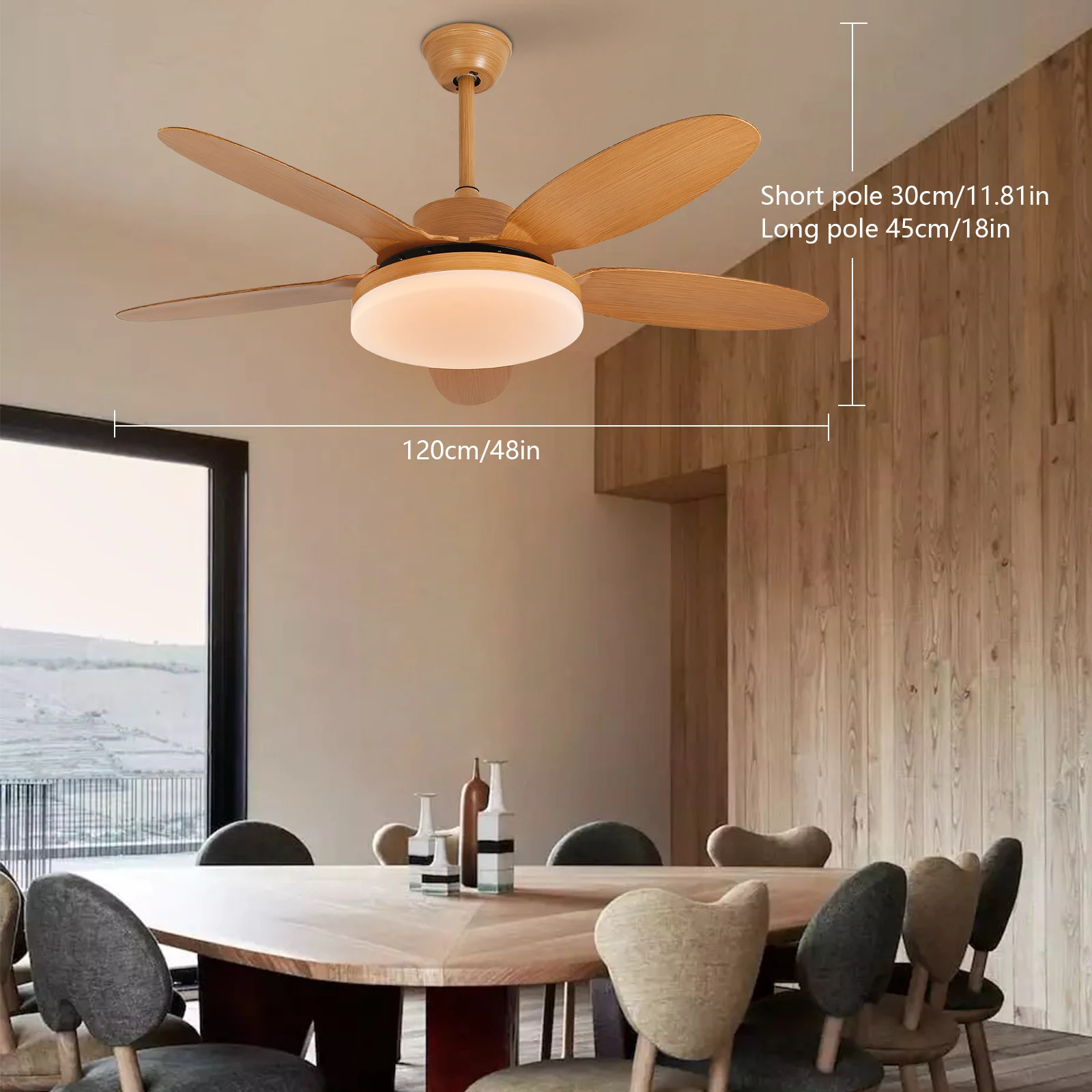 Ceiling-Fan-with-Lights-Remote-Control-48-Inch-Modern-Fandelier-Ceiling ...
