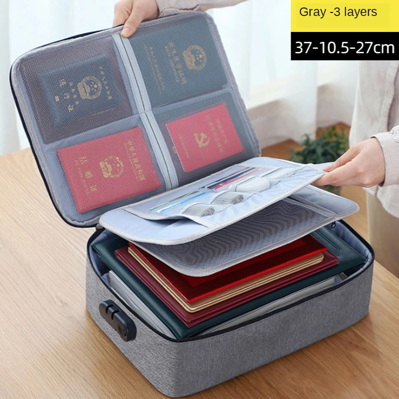 Document Storage Bag Organizer Files Folder Ticket Credit Card ...