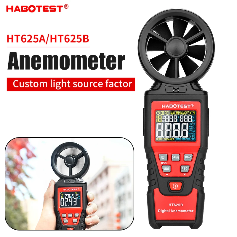 HABOTEST-HT625-Digital-Anemometer-Portable-Hand-held-Wind-Speed-Meter ...