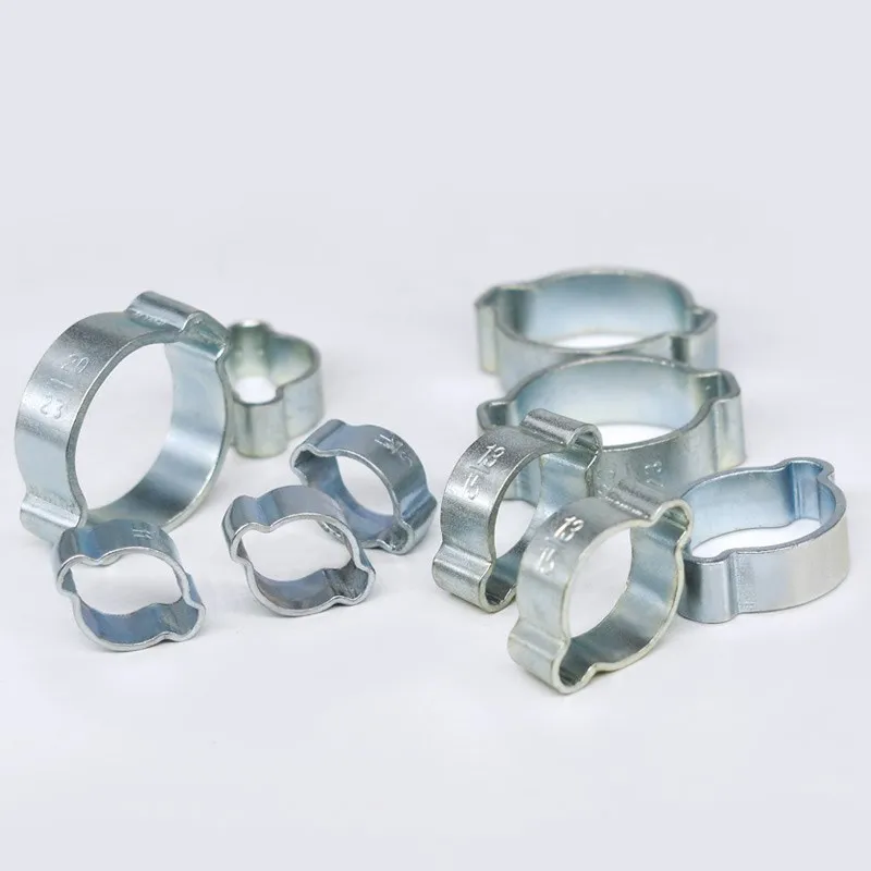 10Pcs 5-34mm Double Ears Clamp Worm Drive Fuel Pipe Clip Water Hose ...