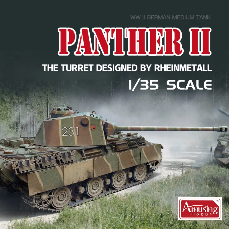 Amusing Hobby 35A040 Wieżyczka Rheinmetall do czołgu Panther II, skala ...