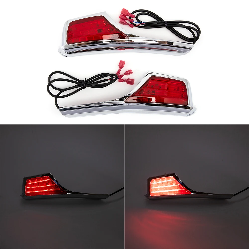 LED Passenger Armrest Trim Light Motorcycle Rear Turn Signals Lamp ...
