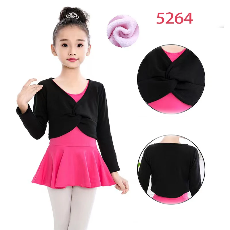 Girls Ballet Crop Tops Dance Leotards Coat High Waist Ballet Clothes ...