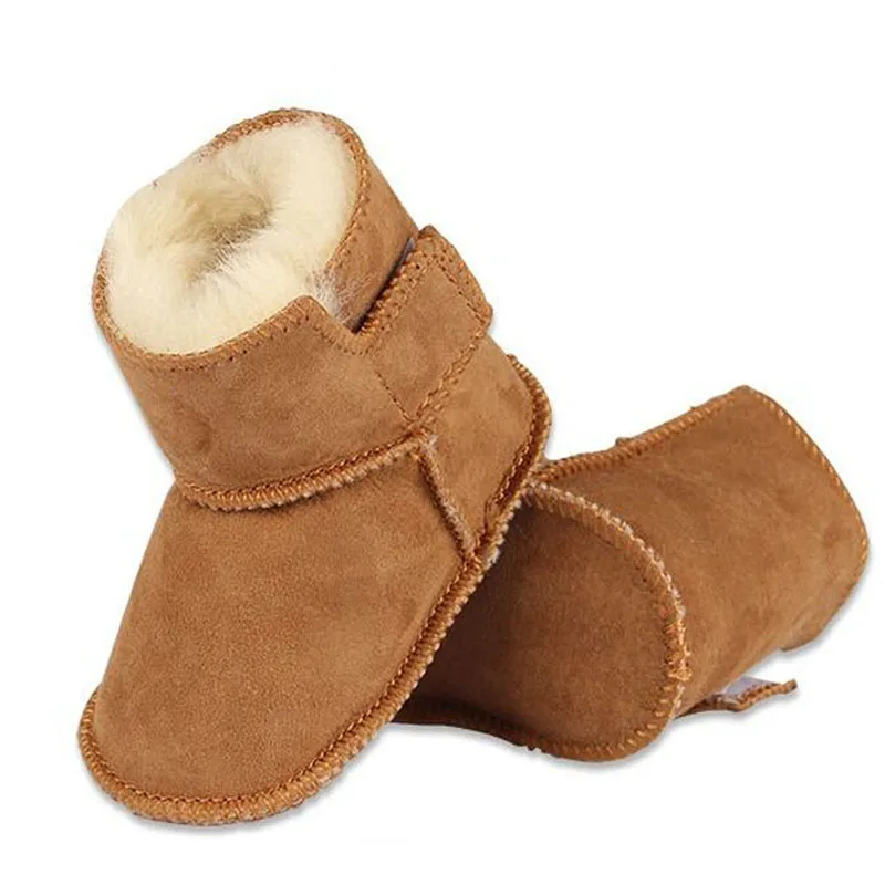 Newborn Baby First Walkers Toddler Warm Boots Winter Leather baby Girls ...