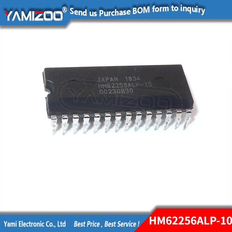 5pcs HM62256ALP-10 DIP28 HM62256BLP-8 DIP Wide or Narrow HM62256LP-10 ...