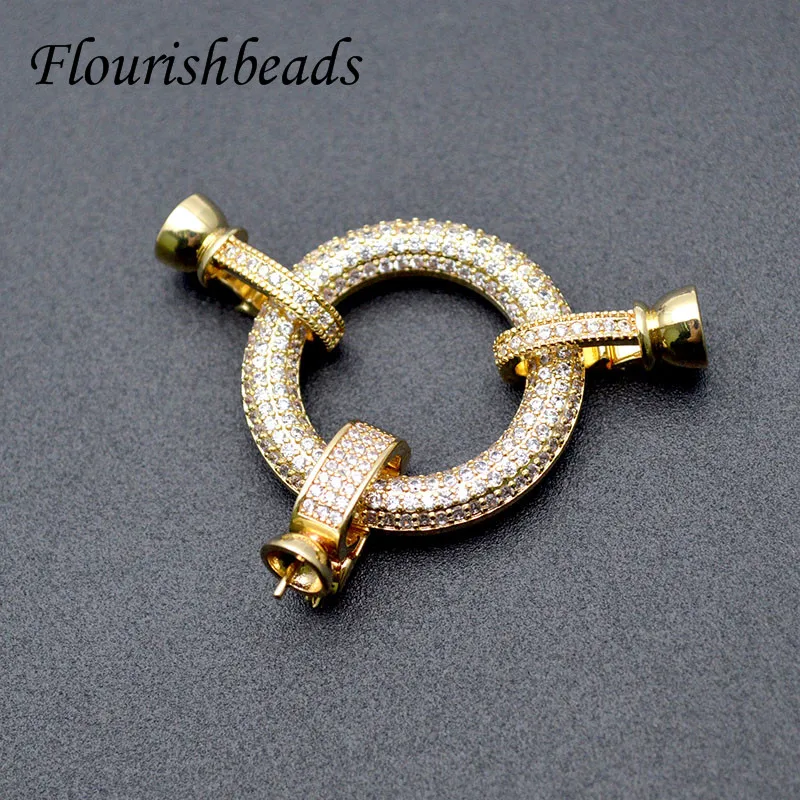 5pcs-Luxury-Jewelry-Components-Nickle-Free-Multiple-Rows-CZ-Beads-Paved ...