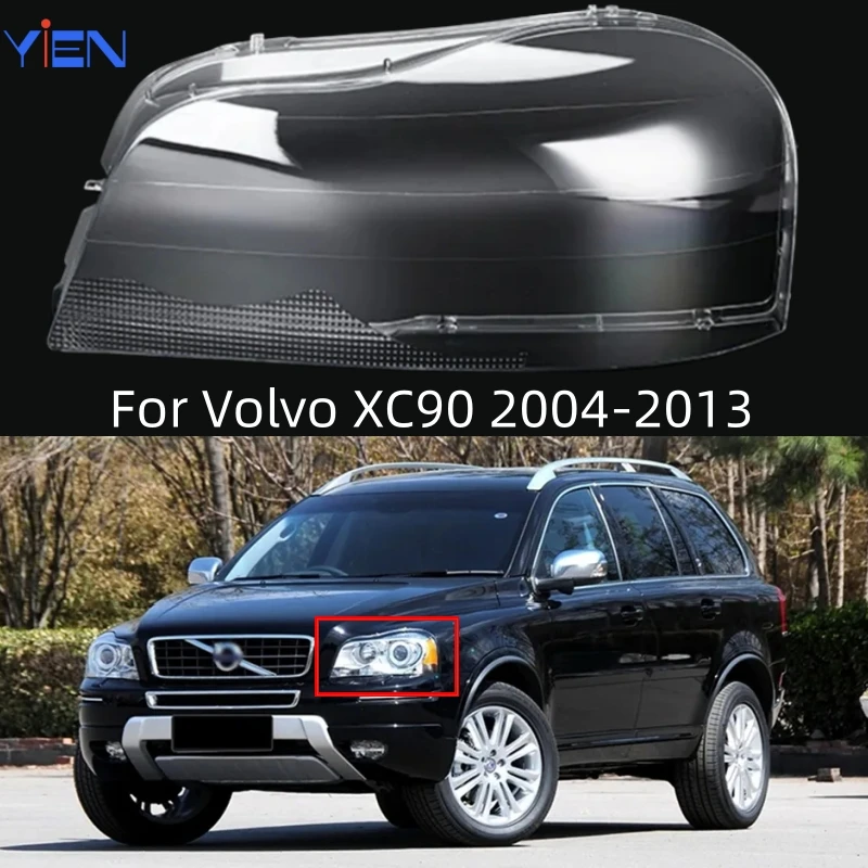 For-Volvo-XC90-2004-2013-Car-Front-Headlight-Cover-Plexiglass-Lens ...