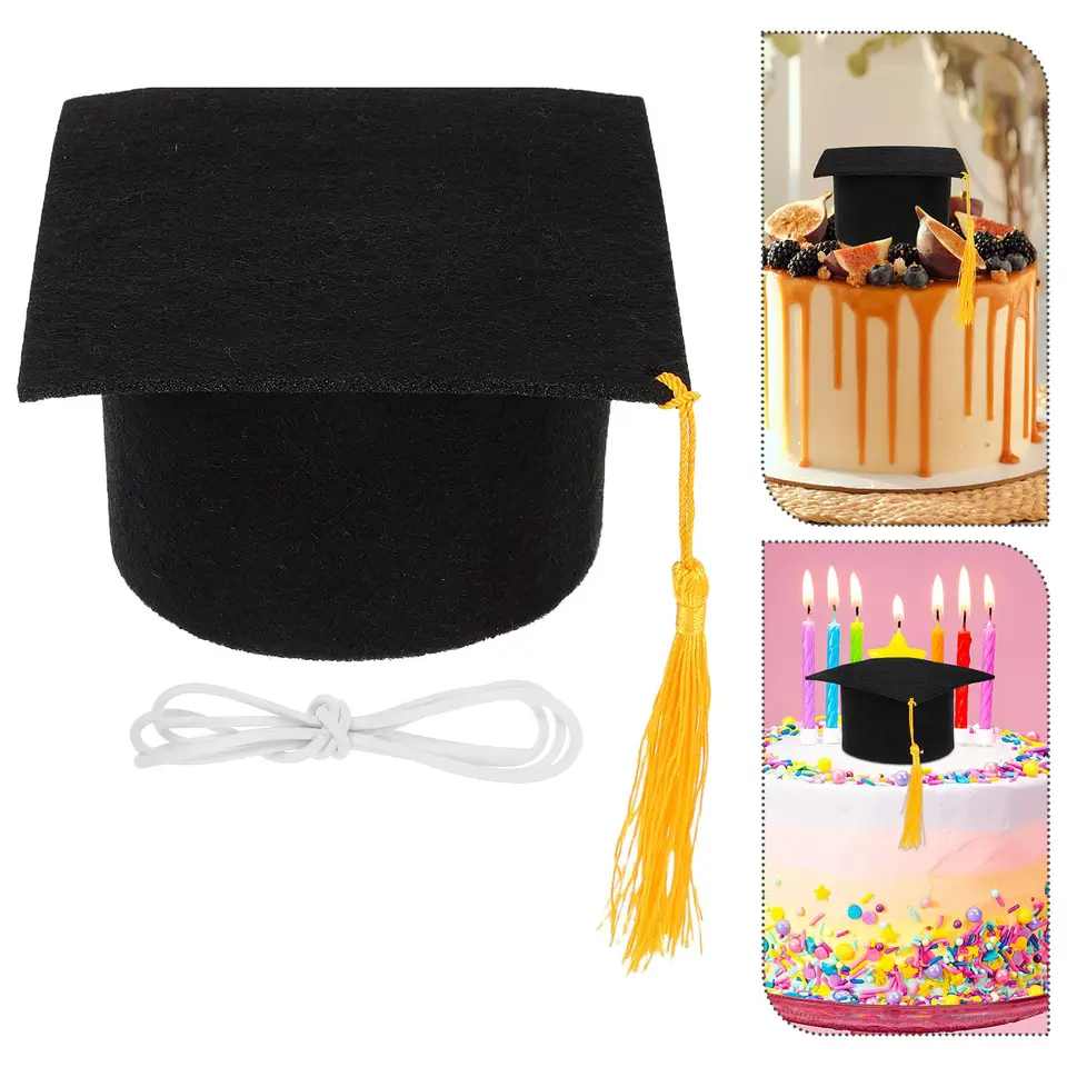 Diy Dellates De Graduacion Birretes Decorados Para Ninos De Fieltro