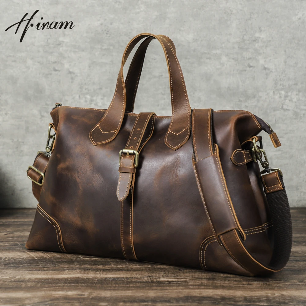 Retro-Leather-Travel-Bag-First-Layer-Cowhide-Travel-Bag-Business-Trip ...