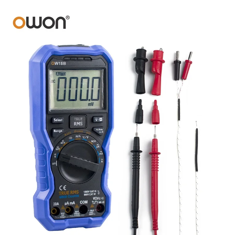 Owon-OW18B-3-5-6-Digit-Smart-Bluetooth-Digital-Multimeter-Data-Logger-Multimeter-Thermometer-3 ...