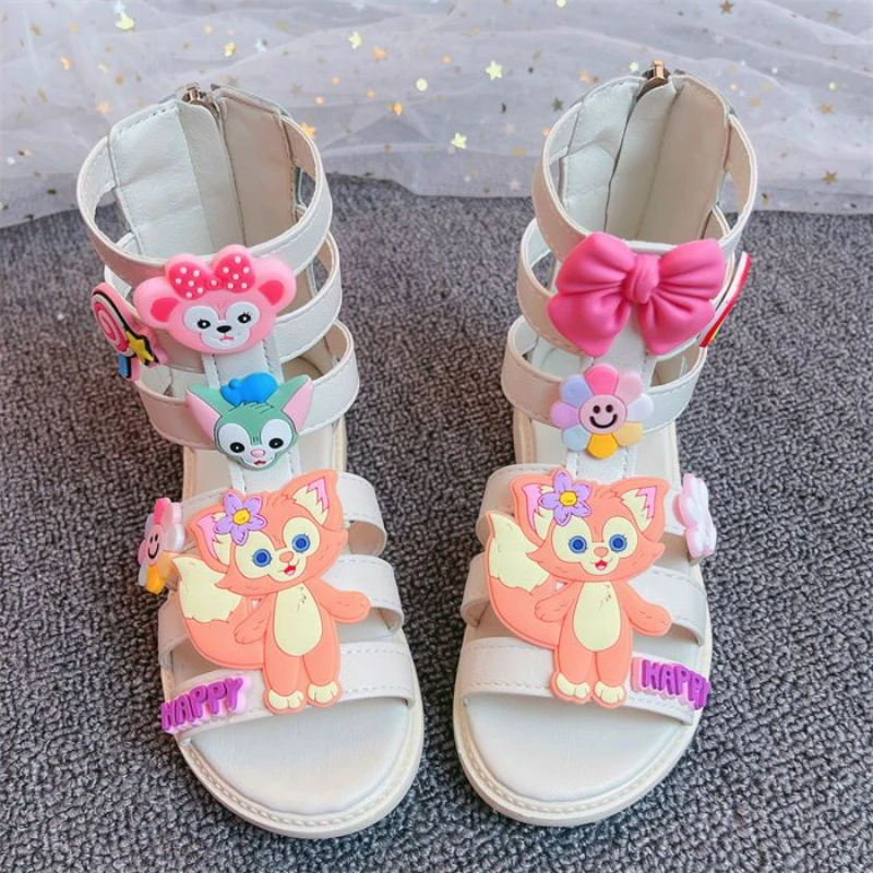 Disney-Girls-Roman-Sandals-Soft-Sole-LinaBell-Shoes-Fashion-Casual ...