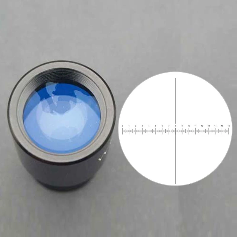 Reticle 0.1mm Wf10x Biological Microscope Wide Field Eyepiece With ...