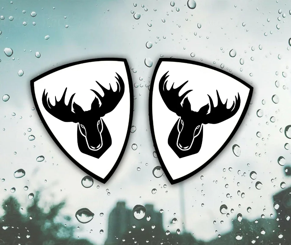 For-Fits-for-Volvo-moose-head-car-decal-sticker-left-right-exterior ...