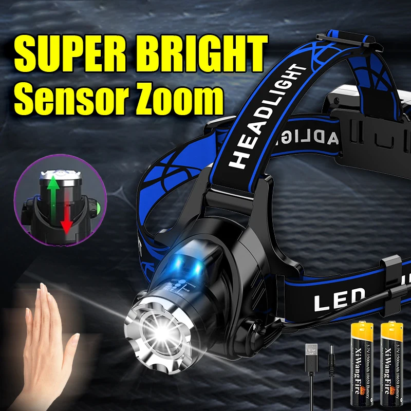Powerful-LED-Induction-Headlamp-Use-18650-Battery-Zoom-Head-Flashlight ...