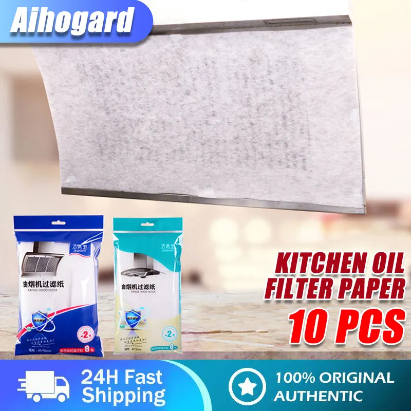 1-10PCS-Disposable-Kitchen-Oil-Filter-Paper-Absorbing-Paper-Non-woven ...
