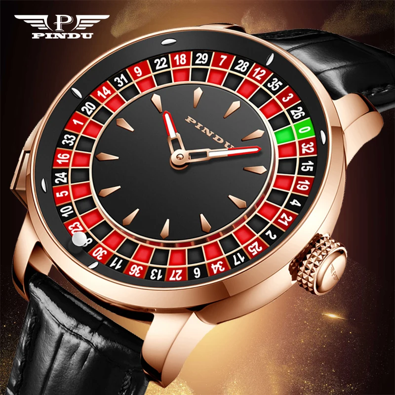 Reloj-PINDU-con-dise-o-de-ruleta-bot-n-giratorio-NH35A-reloj-mec-nico ...