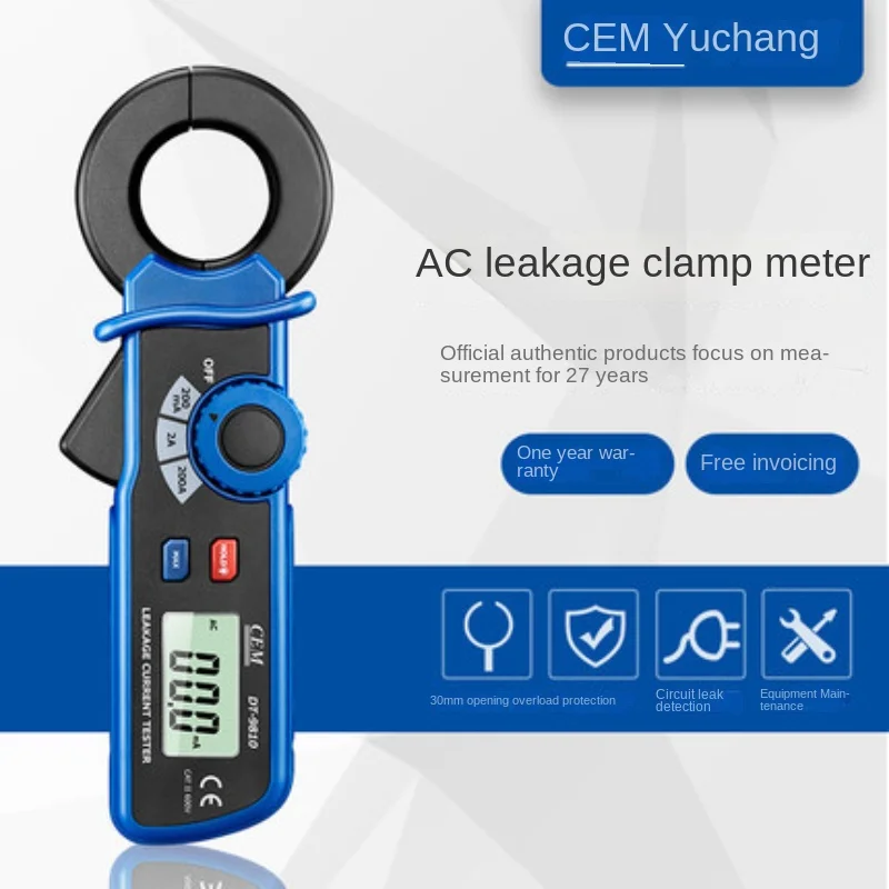 DT-9810-Mini-leakage-tester-Automatic-ammeter-Current-clamp-meter ...