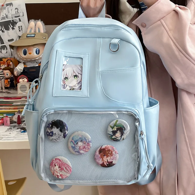 Japanese College Style Fashionable Backpack for Students Large Capacity ...