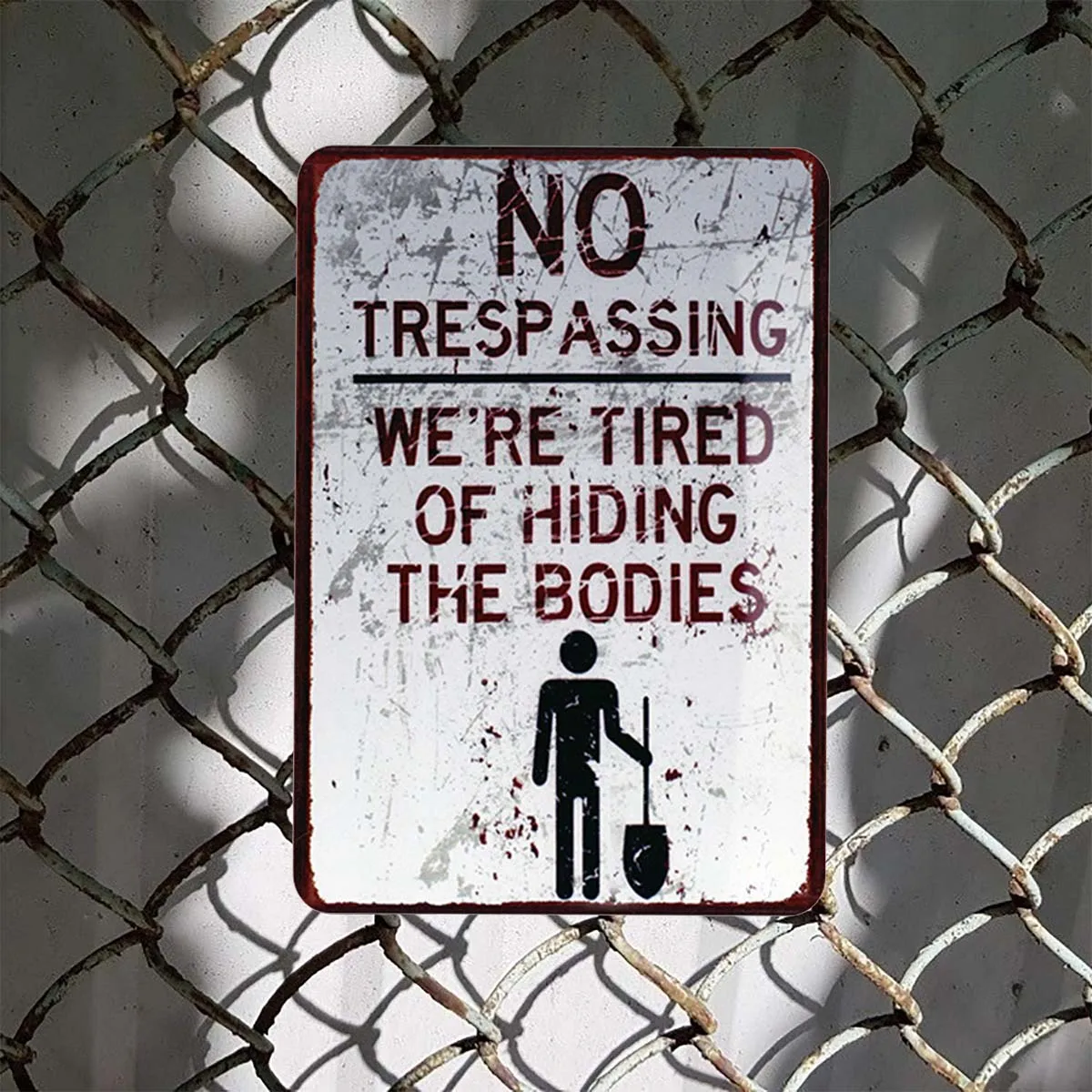 Halloween-Decoration-Warning-Signs-Outdoor-Yard-Creepy-Blood-Metal ...