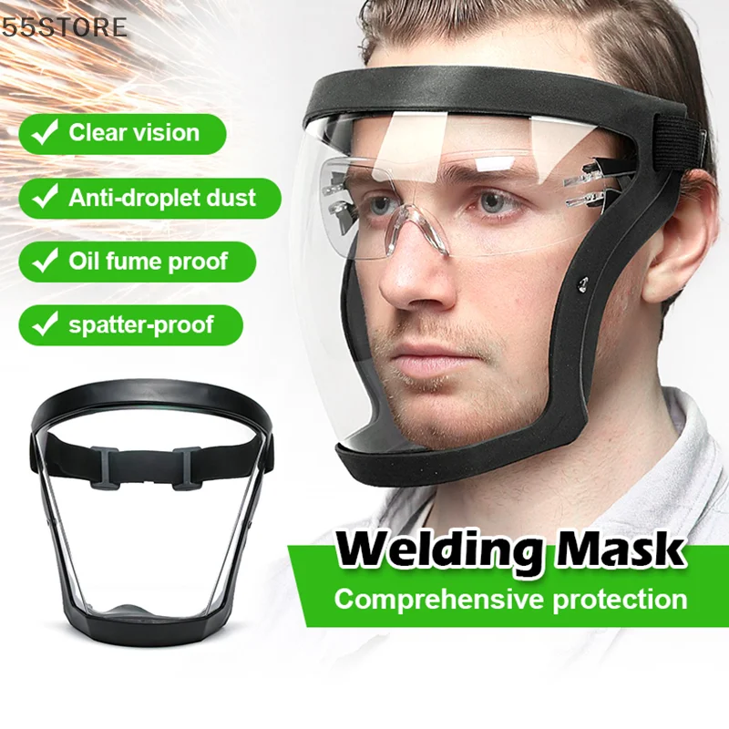 Work-Protection-Mask-Transparent-Facial-Protector-Face-FaceMask ...