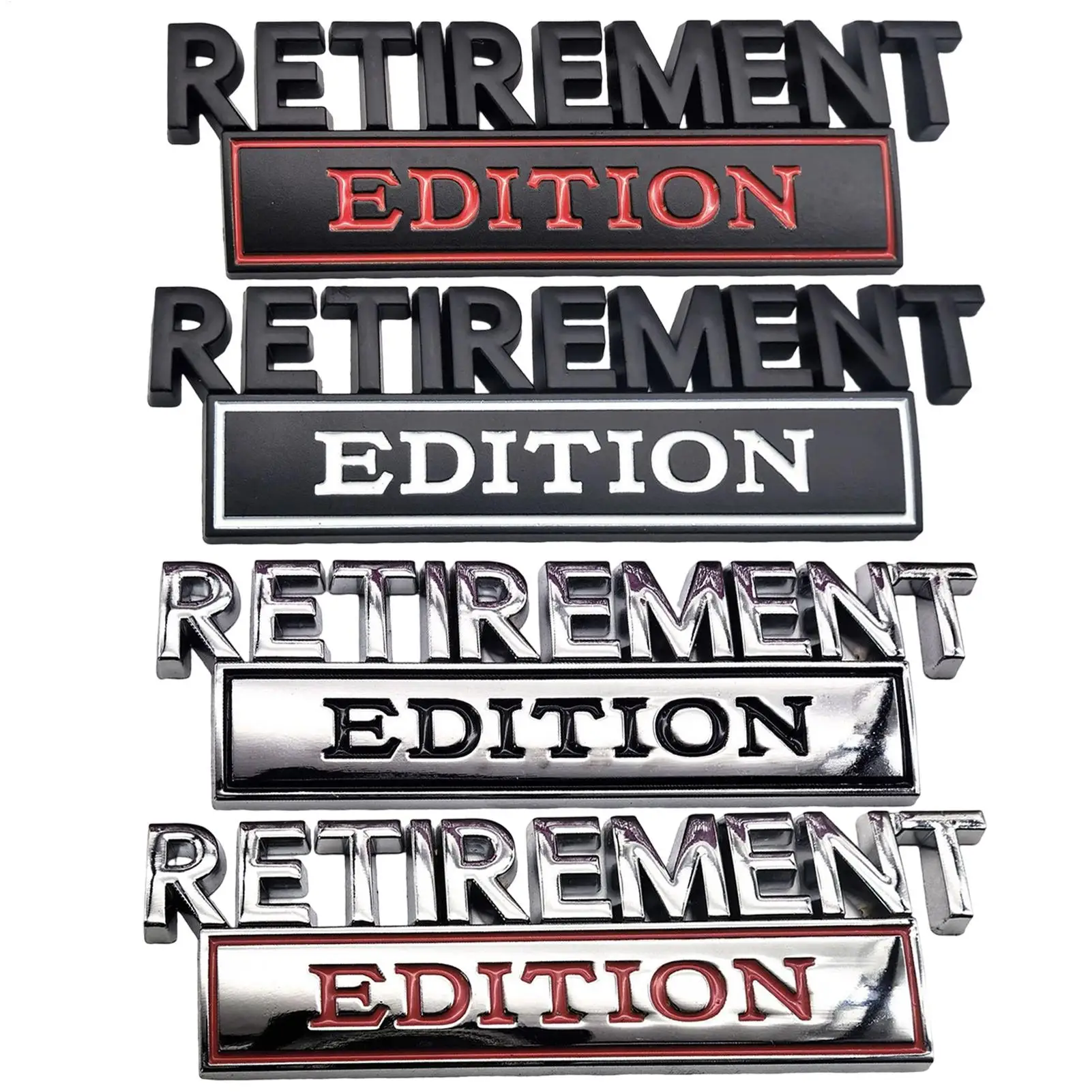 Car Emblem Retirement Edition Emblem 3D Metal Sticker For Truck SUV ...