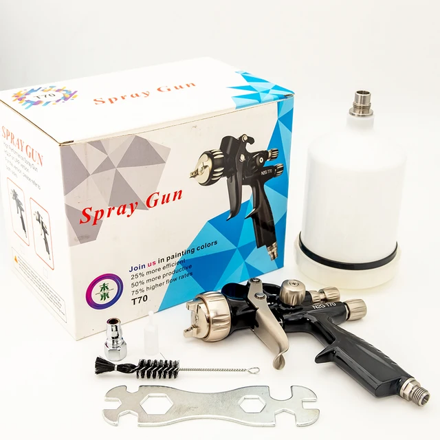 High Quality T70 Professional URP Spay Gun 1.3mm Nozzle Gravity Air ...