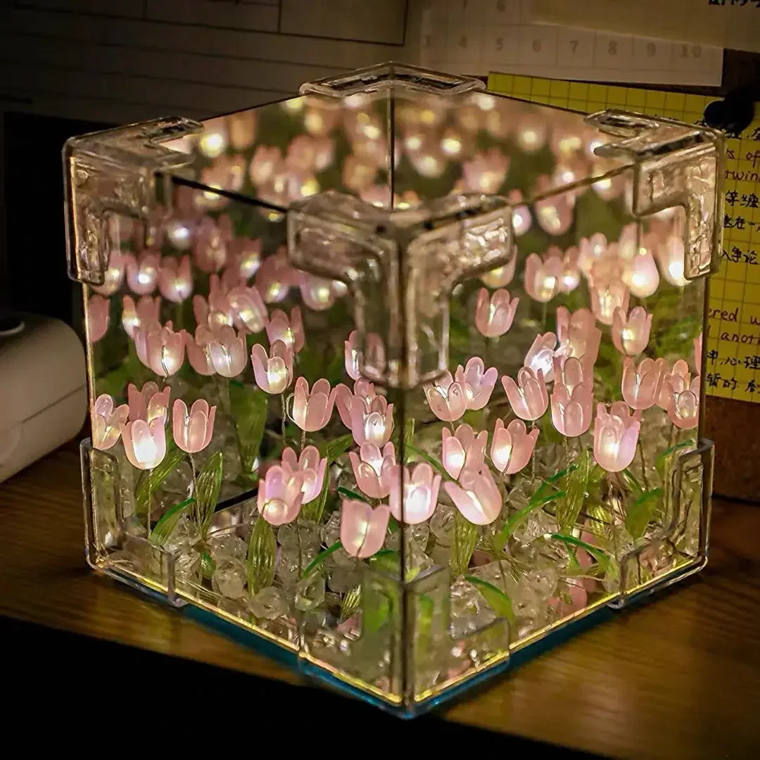 Diy 3D Night Light Material Set 20 Tulip Night Lights Suitable for Home ...