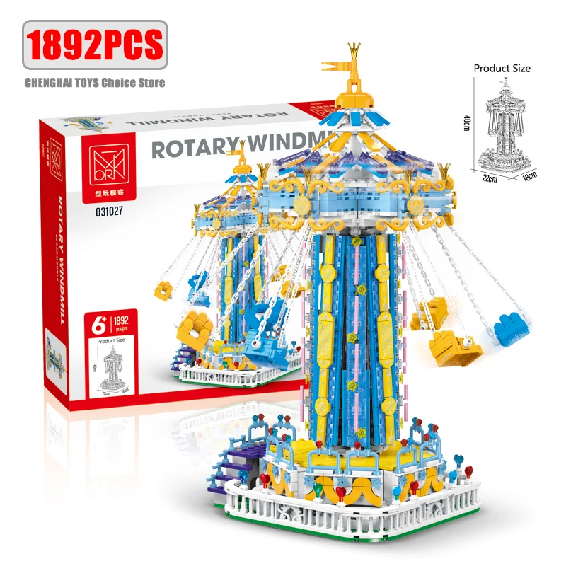 1892Pcs-Creative-Lighting-Amusement-Park-Building-Blocks-Bricks-Model ...