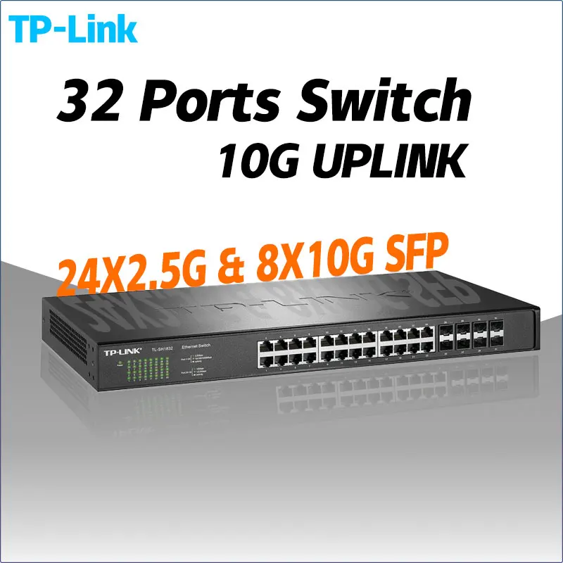 TP-Link-32port-10GE-Switch-24-Port-2-5G-Ethernet-Networking-8ports ...