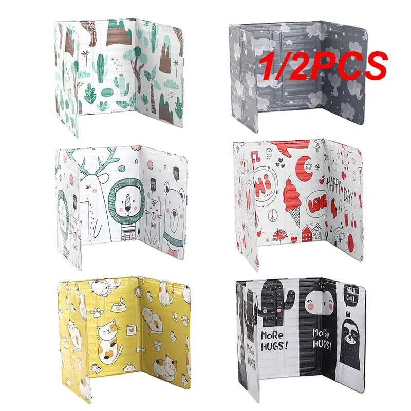 1-2PCS-Kitchen-Cooker-Shield-Aluminum-Foldable-Baffle-Plate-Kitchen ...