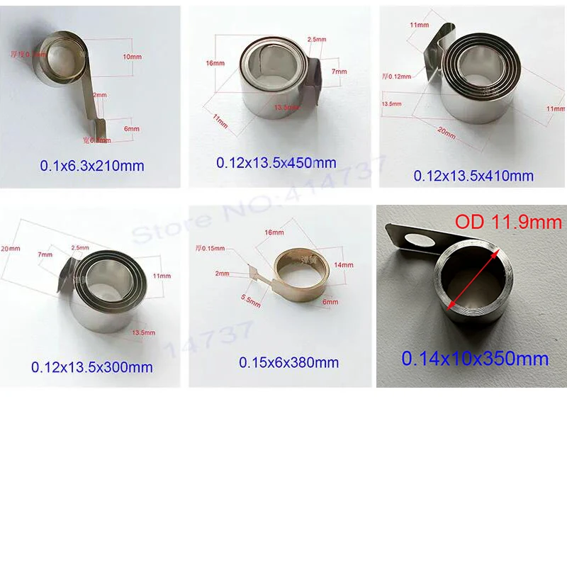 Constant force stainless steel clockwork spring small size retractable ...