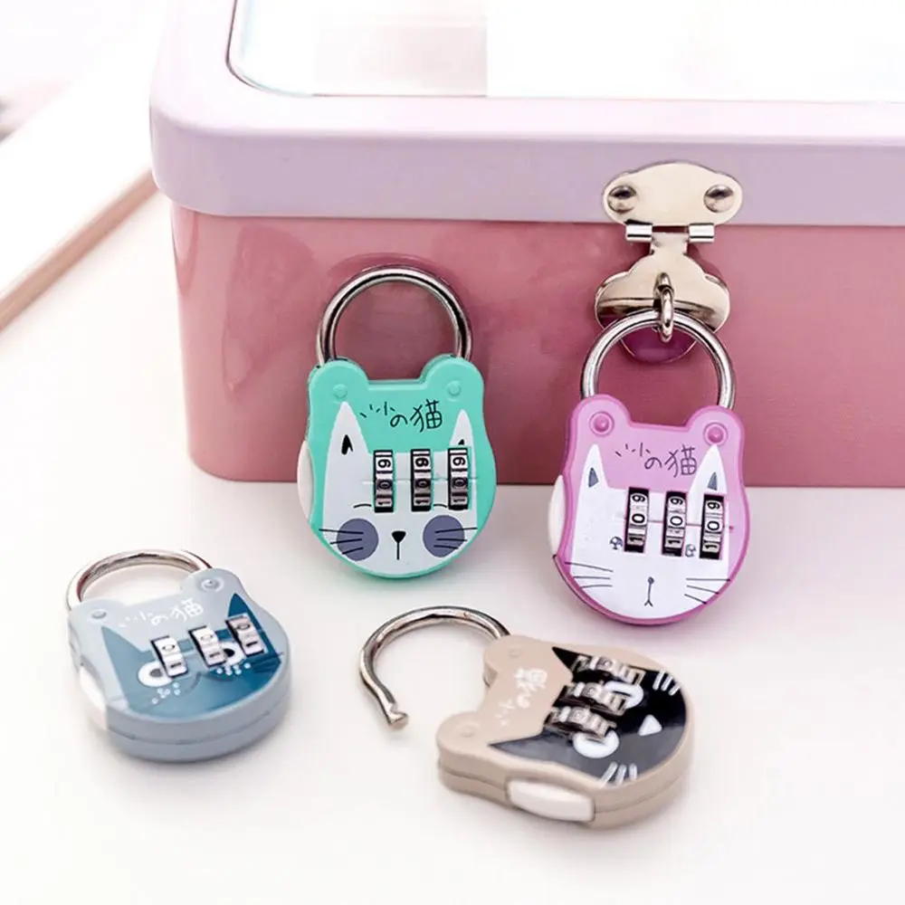 1-2Pcs-Cute-Cartoon-Password-Lock-3-Digit-Combination-Mini-Padlock ...