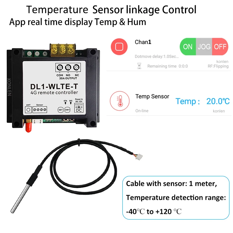 4G Lte Alkalmazás Gsm Hőmérséklet -Érzékelő Vezérlő Intelligens Hőmérő ...