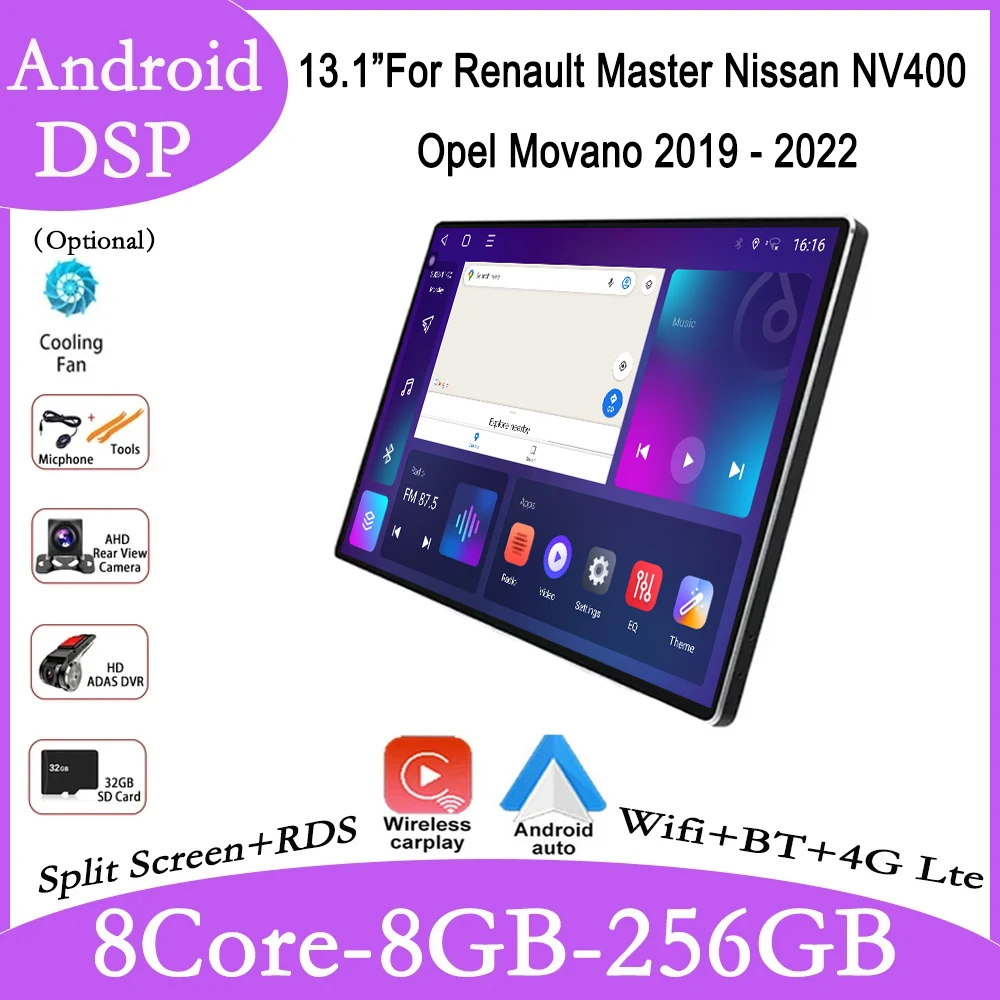 13-1Inch-Android-14-Car-Radio-For-Renault-Master-Nissan-NV400-Opel ...