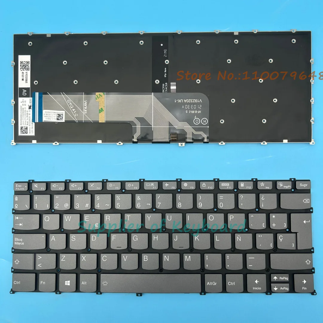 NEW French/Latin Spanish/UK/Portuguese Keyboard For Lenovo Flex 5 ...