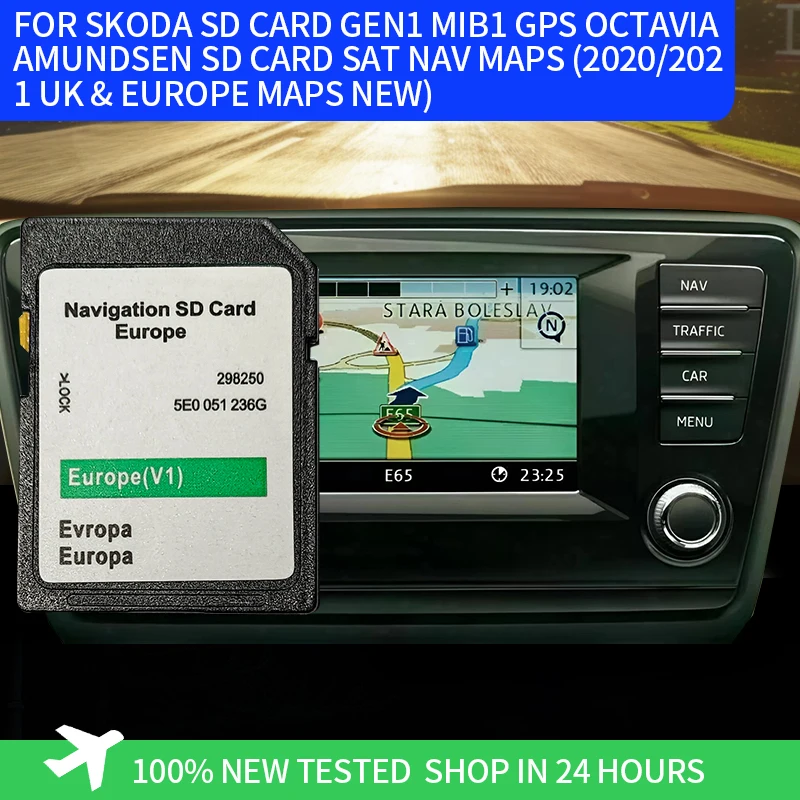 FOR-Skoda-SD-Card-GEN1-MIB1-GPS-Octavia-Amundsen-SD-Card-Sat-Nav-Maps ...