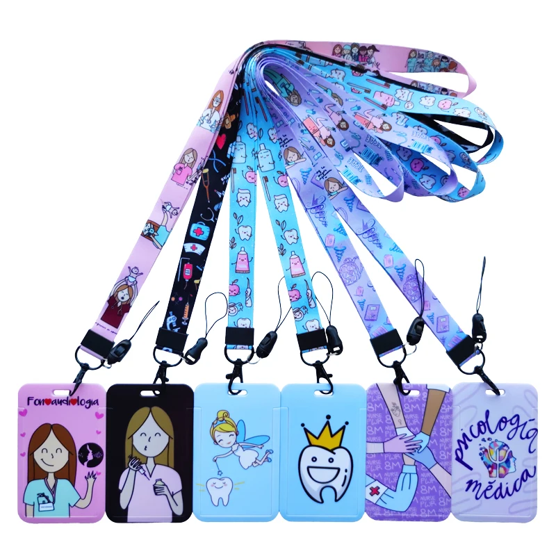 Doctor Nurse Lanyard ID Badge Holder Medical Midwife Card Holders Neck ...