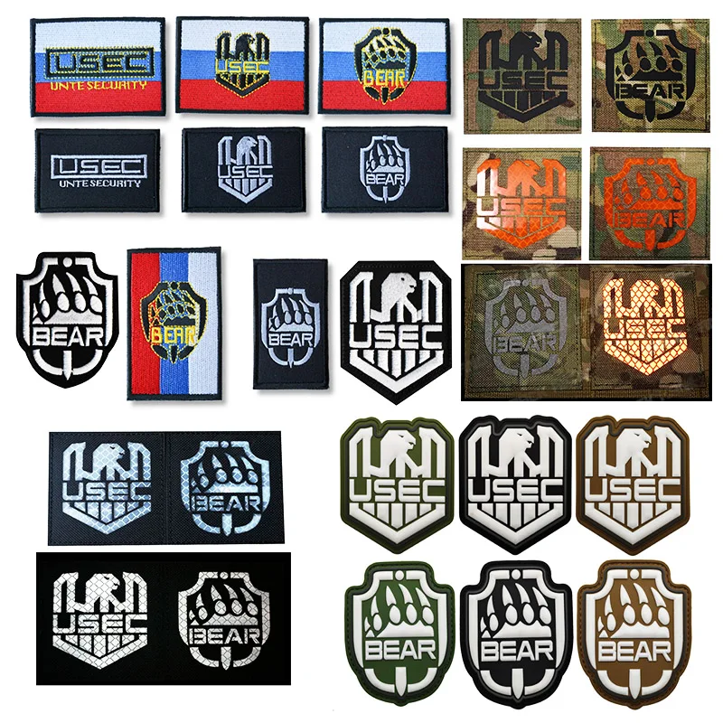 NEW-Badges-Sticker-IR-Russia-Escape-From-Tarkov-USEC-BEAR-Embroidered ...