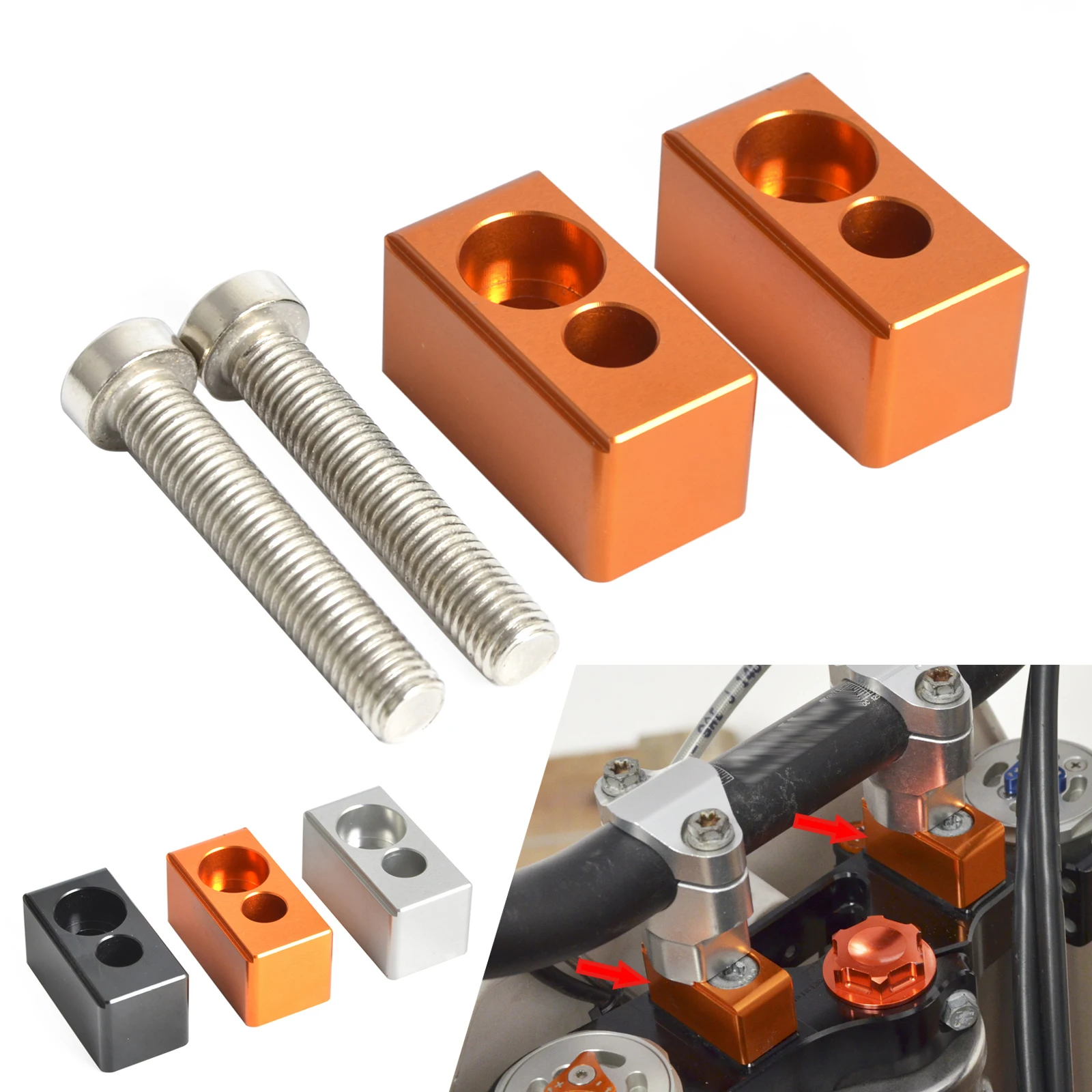 Motorcycle-22mm-Rise-Handlebar-Risers-for-KTM-790-890-Adventure-2021 ...