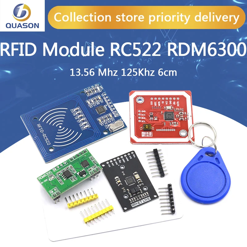 RFID module RC522 MFRC 522 RDM6300 Kits S50 13.56 Mhz 125Khz 6cm With ...